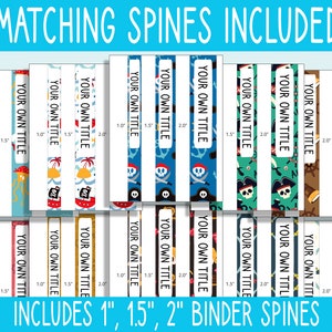 10 Editable Pirate Binder Covers, Includes 1, 1.5, 2" Spines, Available ...