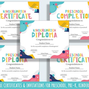 Diploma, Certificate, and Invitation Collection: 37 Editable Pages for ...