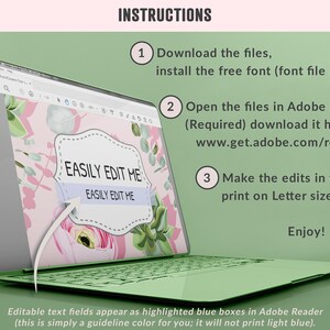 Fruit and Floral Binder Cover, 10 Printable & Editable Binder Covers ...