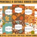 Fall Binder Cover 10 Printable & Editable Coversspines - Etsy