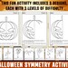 Halloween Symmetry Worksheet, Halloween Theme Lines of Symmetry ...