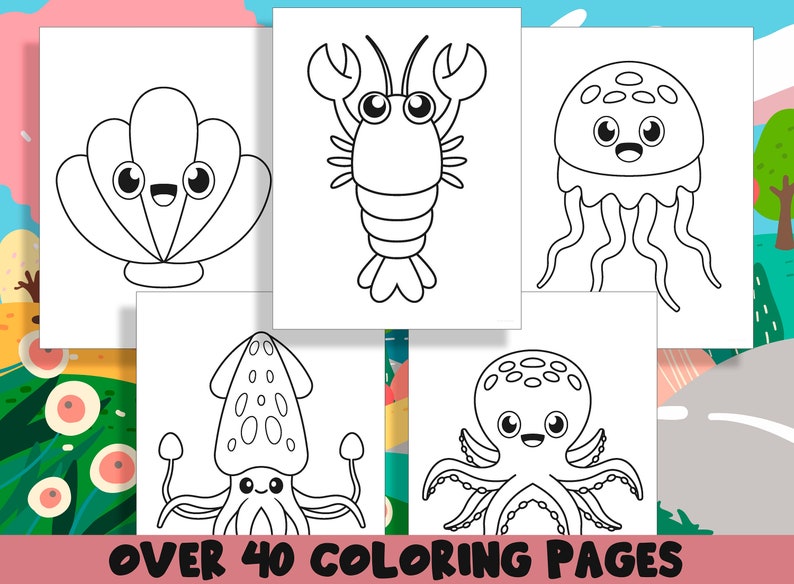 Animal Coloring Pages: 40 Printable Animal Designs for Preschool ...