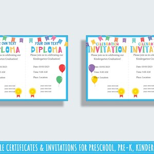 Design Your Own Diploma, Certificate, and Invitation: 37 Editable Pages ...