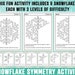 Snowflake Symmetry Worksheet, Snowflake Theme Lines of Symmetry ...