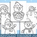 25 Adorable Snowman Coloring Pages for Preschool and Kindergarten, PDF ...