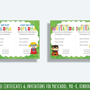 37 Pages of Superhero-themed Diplomas, Certificates, and Invitations ...
