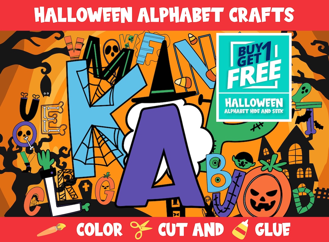 Halloween Alphabet Activities Spooky ABC Crafts 53 Pages - Etsy