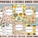 Cups and Teapots Binder Cover, 10 Printable & Editable Binder Covers ...