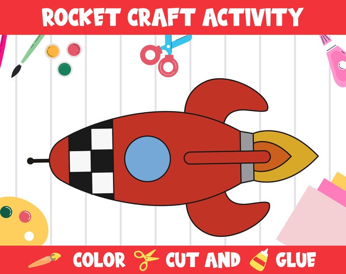 Printable Rocket Craft | Outer Space Activities | Build a Rocket ...