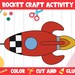 Rocket Craft Activity Color, Cut, and Glue for Prek to 2nd Grade, PDF ...