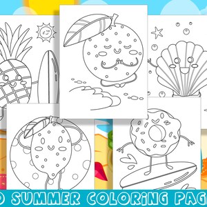 Summer Fun Character Coloring Pages: 20 Playful Designs for Kids – High ...