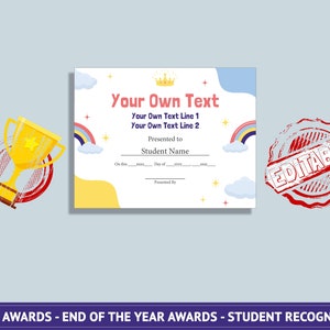 26 Editable Classroom Awards - End of the Year Awards - Student ...
