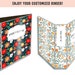 Floral Binder Cover Template, 10 Printable & Editable Binder Covers ...