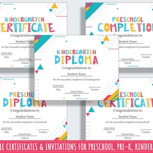 Modern-themed Preschool and Kindergarten End-of-year Celebration Kit ...