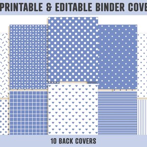 Planner Cover Page, 10 Editable Binder Covers and Spines, Binder Cover ...
