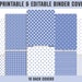 Planner Cover Page, 10 Editable Binder Covers and Spines, Binder Cover ...