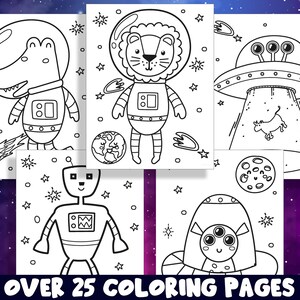 Space Coloring Pages, 25 Cute Kids Astronauts, Space and Astronomy ...