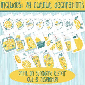 Editable Lemonade Stand Printable Kit: Summer Activity, Dramatic Play ...
