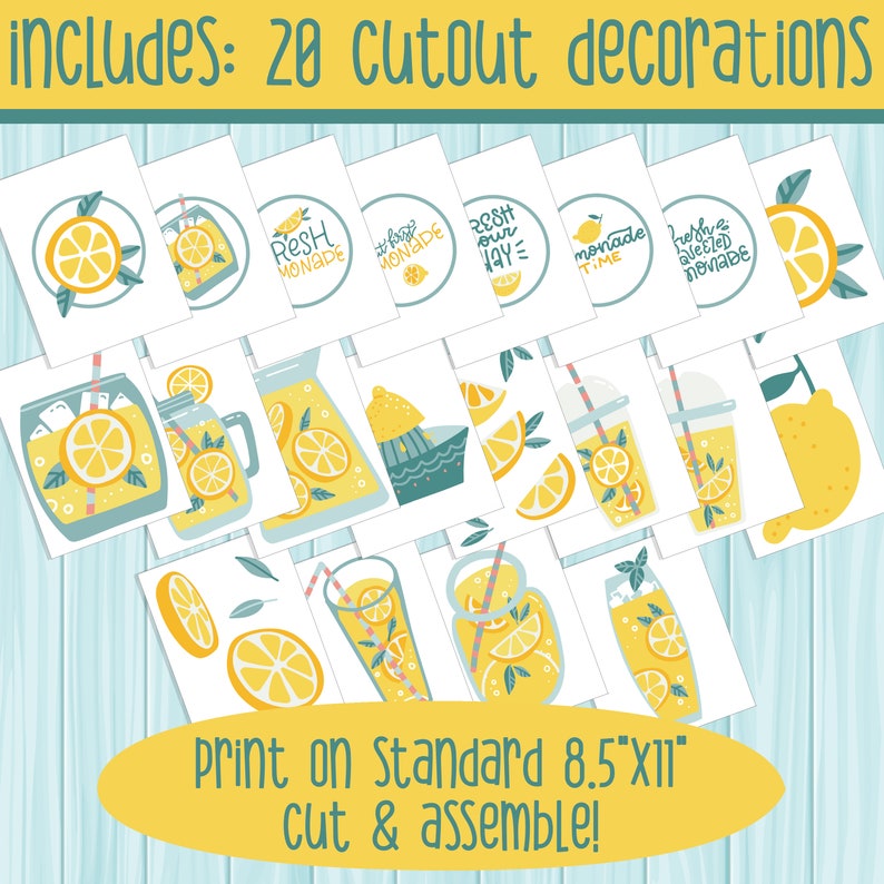 Editable Lemonade Stand Printable Kit: Summer Activity, Dramatic Play ...