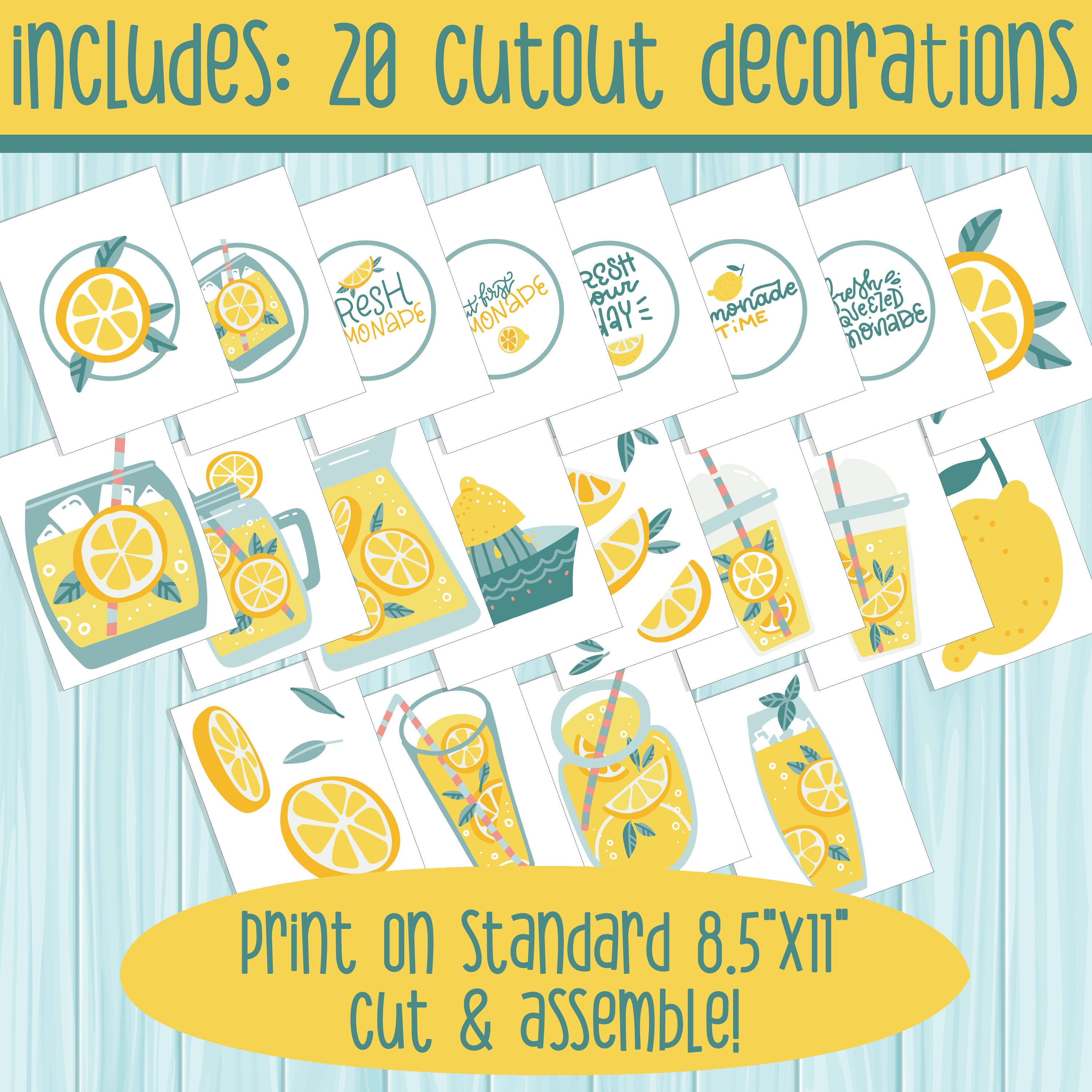 Editable Lemonade Stand Printable Kit: Summer Activity, Dramatic Play ...
