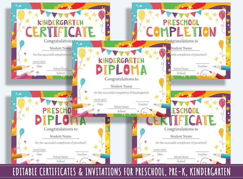 Editable Funny Class Awards, End of the Year Awards, Diplomas ...