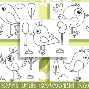 Cute Bird Coloring Pages: 25 Adorable Coloring Book Designs for ...