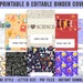 Science Binder Cover, 10 Printable & Editable Covers+spines, Binder ...
