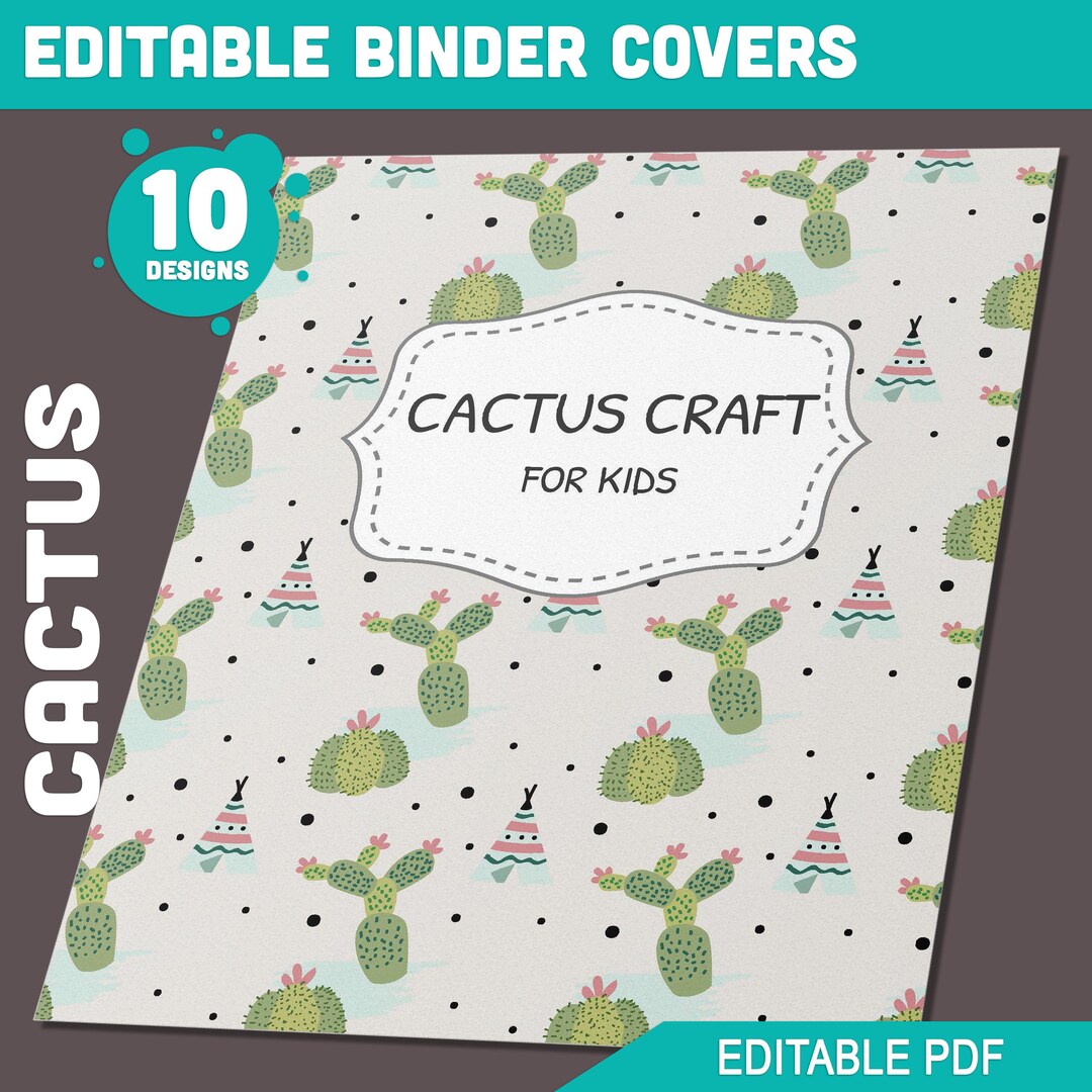 Binder Cover Printable Editable, 10 Binder Coversspines, Binder Inserts ...