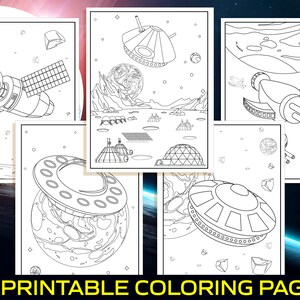 Space Coloring Pages 40 Printable Space Coloring Pages for Kids, Boys ...