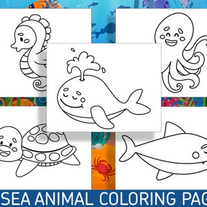 Explore the Wonders of the Sea With 25 Adorable Coloring Pages Ideal ...
