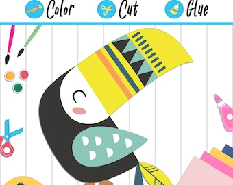UFO Craft Activity Color, Cut, and Glue for Prek to 2nd Grade, PDF File ...