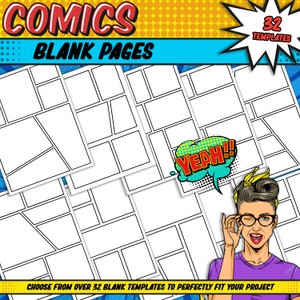 Comic Storyboard: 106 Templates, 10 Covers, 32 Blank Pages, 64 Pages ...