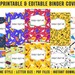 Back to School Binder Cover 10 Printable & Editable Binder - Etsy