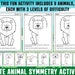 Cute Animal Symmetry Worksheet, Cute Animal Theme Lines of Symmetry ...