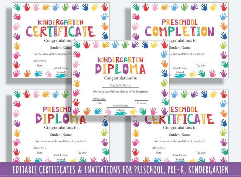 37 Editable Pages of Completions, Diplomas, Certificates, and ...