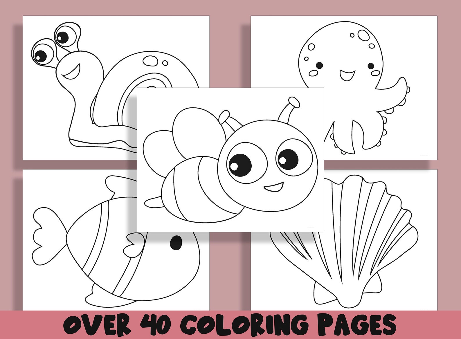 40 Preschool Coloring Pages Suitable for Toddlers Preschool - Etsy