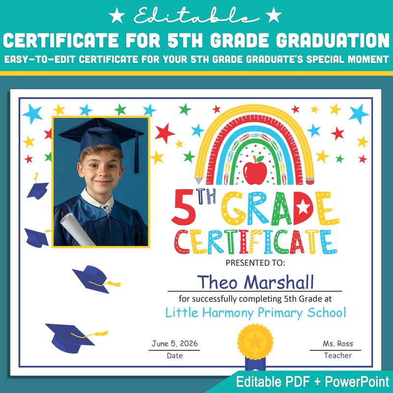 5th Grade Graduation - Etsy