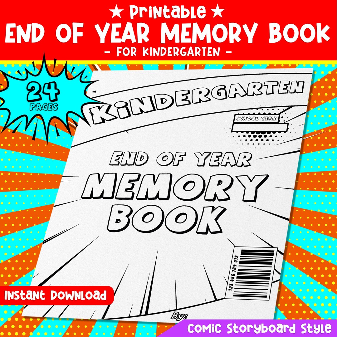 Kindergarten End of Year Memory Book – Comic Storyboard Writing ...