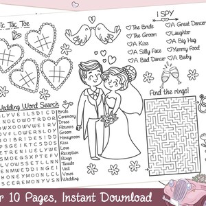 Wedding Coloring Pages: Fun Activity Book for Kids, Perfect for Wedding ...