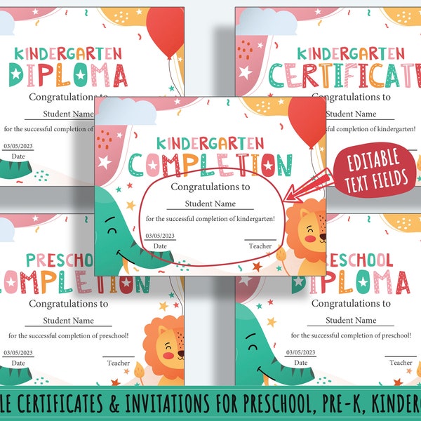 Lion Diploma and Invitation - Etsy