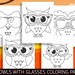 20 Adorable Owl With Glasses Coloring Pages for Preschool and ...