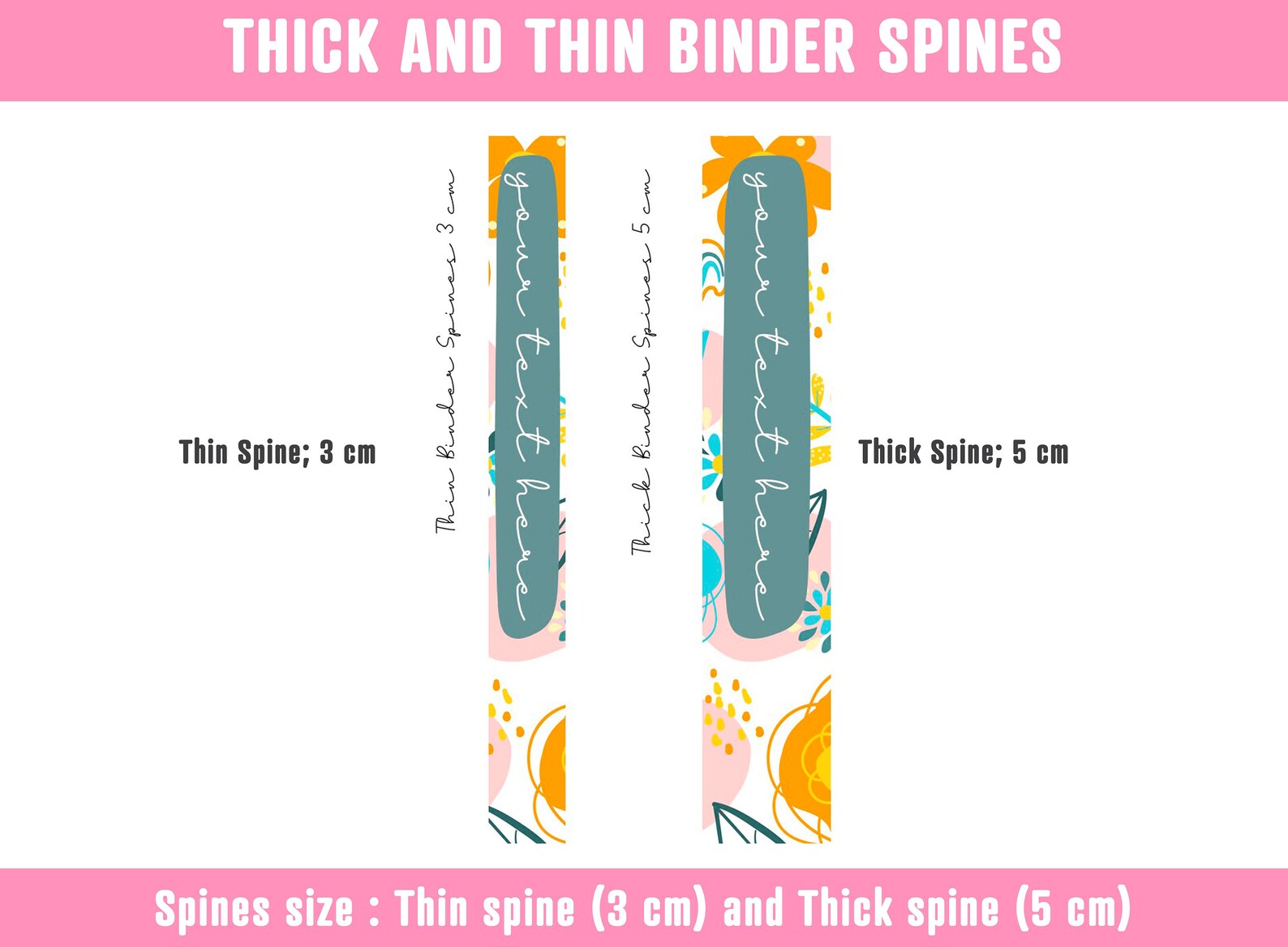 Powerpoint Binder Covers, 10 Printable/editable Abstract Floral Covers ...