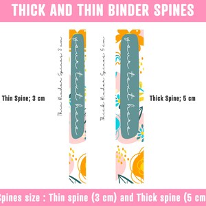 Powerpoint Binder Covers, 10 Printable/editable Abstract Floral Covers ...