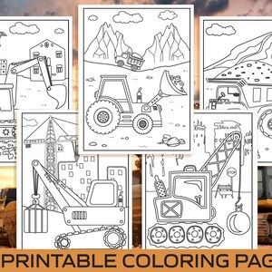 40 Printable Construction Coloring Pages for Kids – High-resolution PDF ...