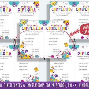 Customizable Science Diplomas, Certificates, and Invitations for ...