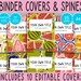 10 Editable Abstract Fruits Binder Covers, Includes 1, 1.5, 2" Spines ...