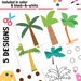 Coconut Tree Name Craft Activity: Summer/back to School Bulletin Board ...