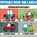 Editable Vehicle Book Bin Labels: 16 Customizable Designs for Perfect ...