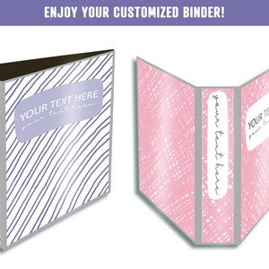 Powerpoint Binder Covers, 10 Printable/editable Abstract Doodle Covers ...