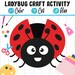 Ladybug Paper Craft Activity - Color, Cut, and Glue for Prek to 2nd ...